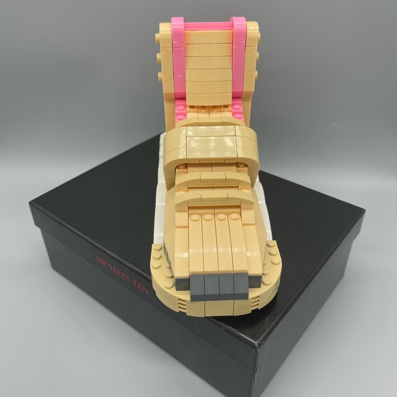 Kick Brick | Toys | Completed Nike Air Yeezy Tan Net Kick Brick Set ...